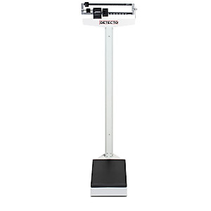 DETECTO 437 Mechanical Physician Beam Scale, No Height Rod/Wheels