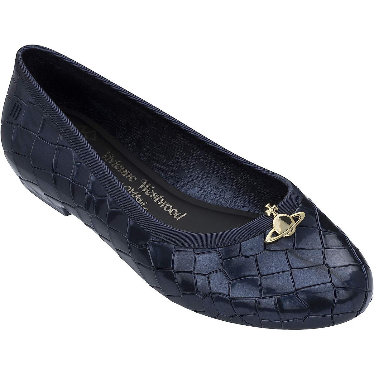 Melissa - Womens Vwa + Margo Ballerina Ii Ad Flats, Size: 6 M US, Color: Navy Dark