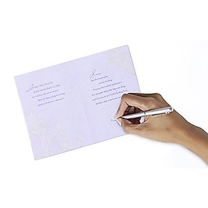 DaySpring Religious Sympathy Card (Purple Floral)