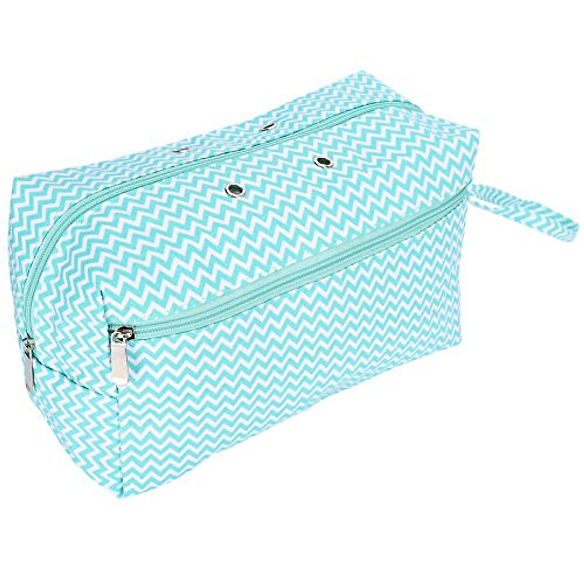 Yarn Storage Bag 29x12x17cm Large Yarn Organizer Tote Bag with Zipper Closure and Pocket for Knitting Needles Crochet Hooks (L)