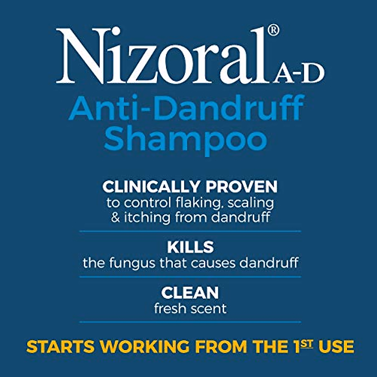 Nizoral AD AntiDandruff Shampoo, Fresh, 4 Fl Oz