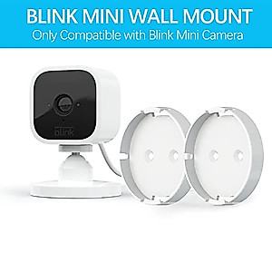 Blink Mini Camera Wall Mount Bracket, 2 Pack Strong Adhesive Durable Camera Mount Stand for Blink Mini Indoor Camera, No Drilling or Screw Secured Fixed (Blink Mini Camera is NOT Included)