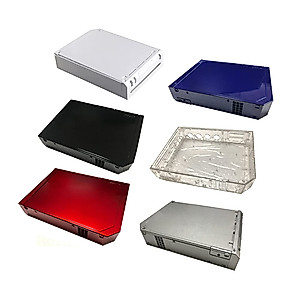 SZLG Full Housing Case Cover Shell Skin with Buttons for Wii Console Accessories Replacement (Clear)