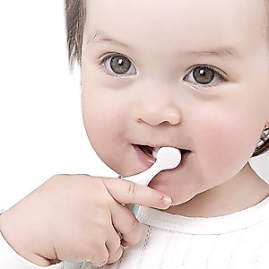 Baby Toothbrush & Toddler Toothbrush for Age 0-2 Years Old. Extra Soft Toothbrush with 10000 Soft Floss Bristle for Baby Gum Care, (3 Pack)