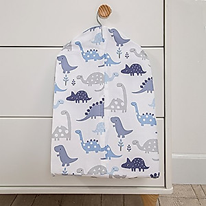 Bedtime Originals Roar Dinosaur Diaper Stacker, Blue/Gray/White