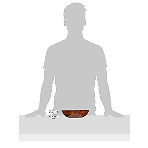 Winco WWB-10 Wooden Woven Salad Bowl, 10-Inch, Brown