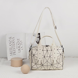 Geometric Backpack Holographic Luminous Backpacks Reflective Bag Luminesk Irredescent Rucksack Luminous NO.2