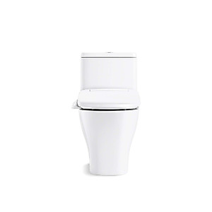 KOHLER Reach Up 1 PC Dual Flush Toilet, Skirted, K-23188-HC-0, Hide Cords and Supply Lines