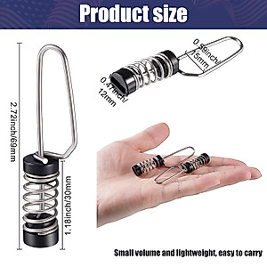 Moxweyeni Boat Flag Clips Stainless Steel Marine Flag Clips for Halyards Outrigger Lines Antennas Stern Lights Flagpole Rope Fishing(4 Pack)