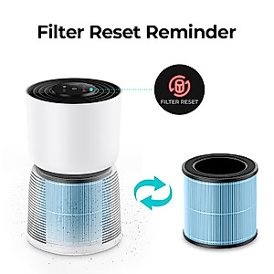 Homvana H201 Air Purifier Replacement Filter, 3-in-1 True HEPA, High-Efficiency Activated Carbon 1 Pack