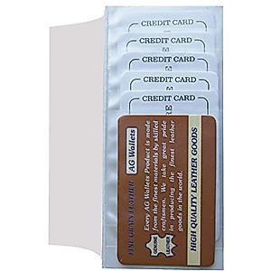 Set of 2 Clear Premium Quality Checkbook Wallet Insert from AG Wallets