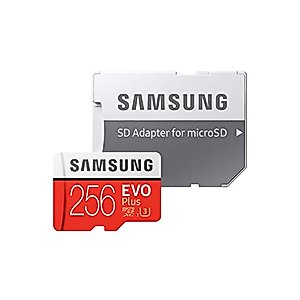 Samsung 256GB EVO Plus Class 10 UHS-I microSDXC U3 with Adapter (MB-MC256GA)