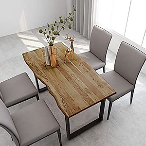 NusGear Dining Table 55.1"x27.6"x29.9" Solid Acacia Wood -474