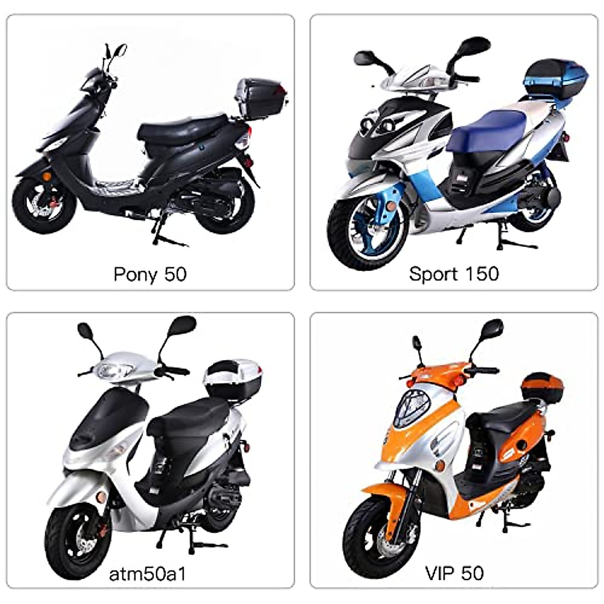 YOXUFA Left Rear Brake Lever Handle for GY6 49cc 50cc 125cc 150cc 139QMB 157QMJ TaoTao VIP ATM50A1 Pony Lancer IceBear Bandit Peace Sports SSR Lazer Chuckus Roketa Jonway Chinese Scooter Moped Parts