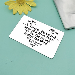 Thanksgiving Gift Friendship Gift Engraved Wallet Insert Card Best Friend Card for Coworker Thank You Gifts for Brother Sister Metal Wallet Insert Card for Her Him Graduation Gift Birthday Gift
