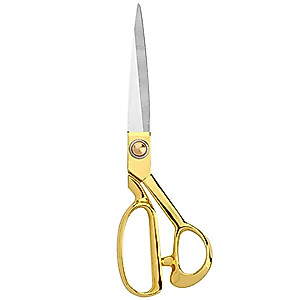 10" Sewing Scissors,Heavy Duty Tailor Scissors Shears for Fabric,Leather,Raw Materials,Dressingmaking,Altering-Professional Upholstery Shears for Dressmakers Students Office Crafting
