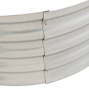 Pleasant Hearth OFW815FR Infinity Galvanized fire Ring, Silver