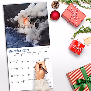 RED EMBER Untamed & Beautiful Hawaii 2024 Hangable Monthly Wall Calendar | 12" x 24" Open | Thick & Sturdy Paper | Giftable | Beach Scenic Nature Travel | Your Daily Hawaiian Getaway