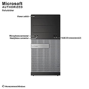 Dell 3020-T, Core i5-4570 3.2GHz, 8GB RAM, 500GB Hard Drive, DVDRW, Windows 10 Pro 64bit (Renewed)