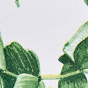 Yifasy Drawer Shelf Liner Green Leaf Self-Adhesive Furniture Inner Lining Paper Sheet Removable Wallpaper Roll 118x18 Inch