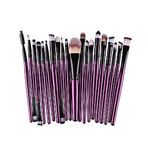 Ninasill Hot Brush, Exclusive 20pcs/Set Makeup Brush Set Tools Make-up (Purple)