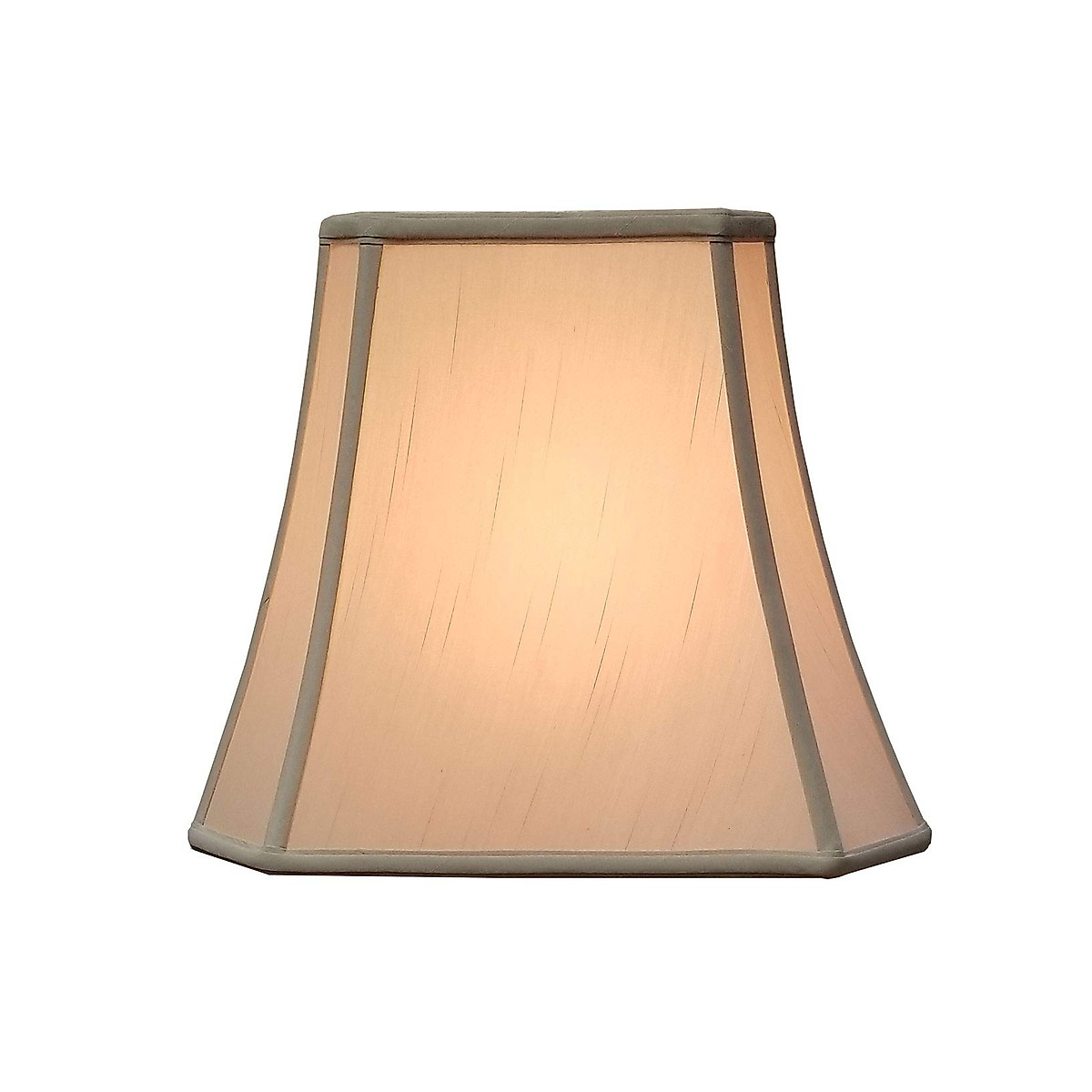 Royal Designs Rectangle Cut Corner Lamp Shade - Beige - (7 x 10) x (12.25 x 18) x 13.25