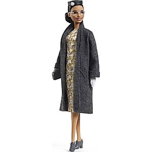 Barbie Inspiring Women Series Rosa Parks Collectible Barbie Doll, Wearing Fashion and Accessories, with Doll Stand and Certificate of Authenticity