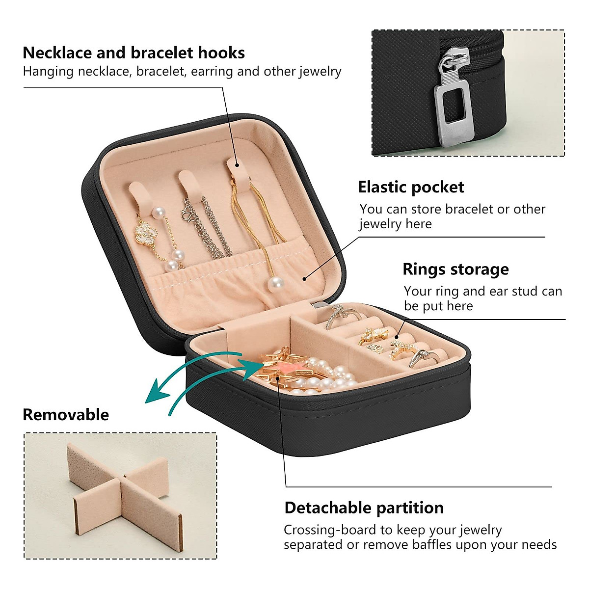 PU Leather Travel Jewelry Box Organizer Protable Small Travel Jewelry Case Mini Jewelry Boxes for Women Girls Leopard High-heeled Shoes Jewelry Organizer Storage Holder for Earring Ring Necklace