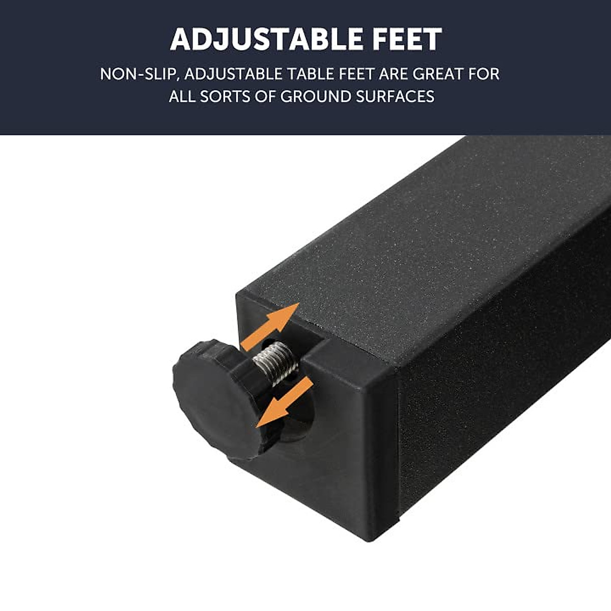 HAPPATIO Patio Dining Table for 6, Patio Furniture Size 60 x 35 x 28.5, with Umbrella Hole Dia 2"