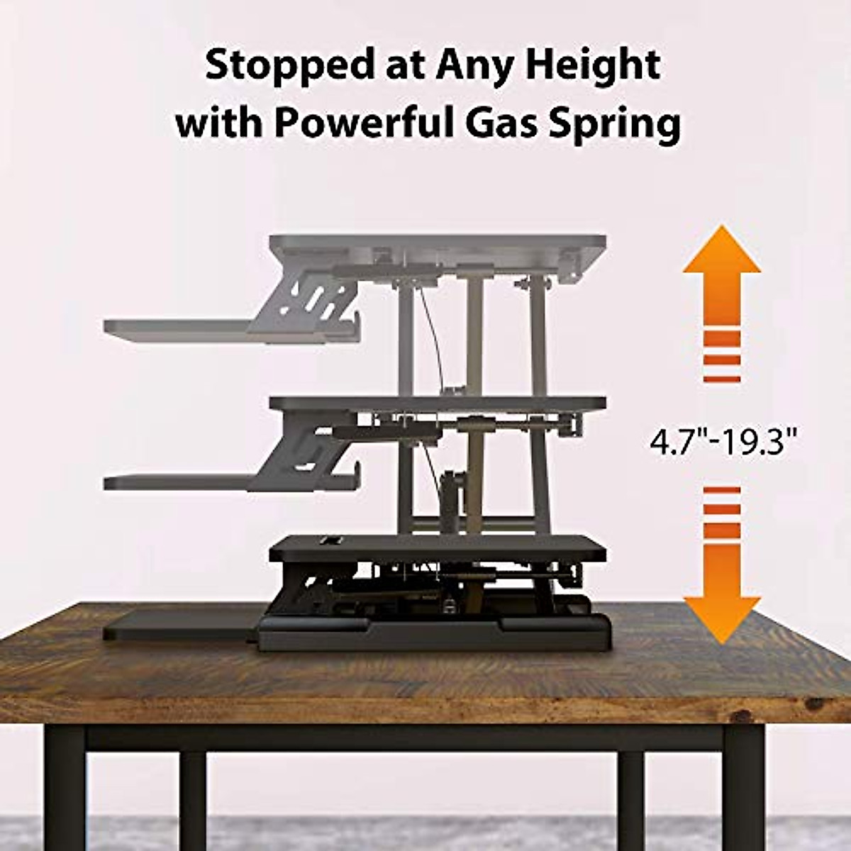 ErGear Standing Up Desk Converter Height Adjustable Sit Stand Desk with ...