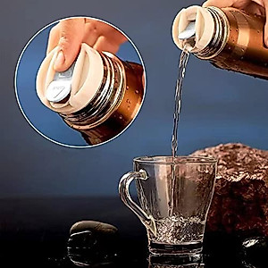 Water Bottle Coffee Mug Thermos Bullet thermos tumbler Vacuum Insulated Double Wall Keeps Liquid Hot or Cold Father 's day Gifts for Husband Tactical 17oz 500mL Outdoor Travel