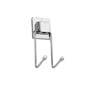 Hagen Door Hanger, Bath Door Hook, Hanging Coats, Hats, Robes, Towels, No Drill Screwless Installation, Modern Style (Twin Hanger)