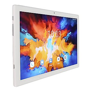 DAUERHAFT 10.1 Inch Tablet PC, 4G LTE Tablet 2.4G 5G WiFi 8800mAh 100‑240V 8 Core CPU 5.0 with Earbuds for Android 11.0 for Work (US Plug)