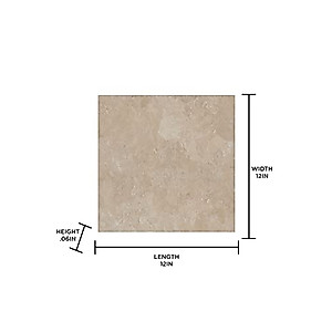 FloorPops FP3325 Canyon Peel & Stick Floor Tiles, Brown