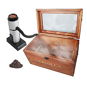 Cocktail Smoker Kit for Drinks wooden Smoker Infuser Box with Portable Smoking Gun Whiskey old fashioned cocktail smoker kit