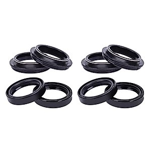43x55x11 Front Fork Damper Oil Seal 43 55 Dust Cover For B-MW K1300GT Premium K1300 K 1300 GT Exclusive Edition ABS K1300S 1300 S (Color : 4pcs seal 4pc cover)