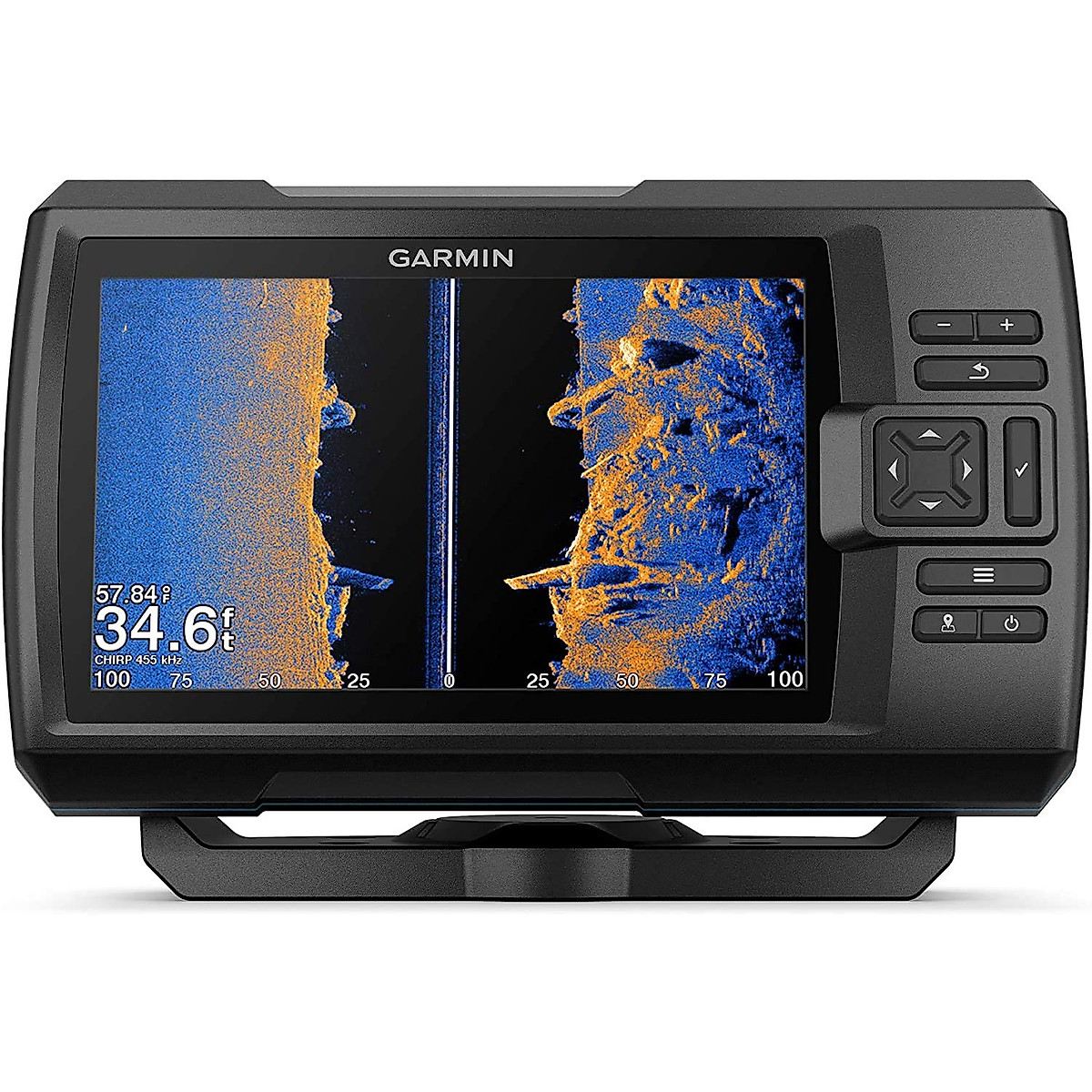Garmin Striker Vivid 7sv Bundle with Transducer and Protective Cover, 7-inch Color Fishfinder, Vivid Scanning Sonar Color Palettes 010-02553-00
