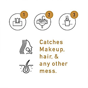 AtHomeBarber Disposable Plastic Sink Covers for Easy Clean Up When Cutting Hair Over the Bathroom Sink