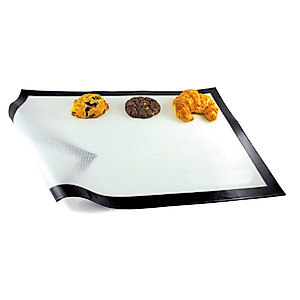 Paderno World Cuisine 24 1/2 Inch by 16 3/8 Inch Non-stick Silicone Baking Mat