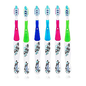 Oral-B Battery Powered Kid Toothbrush for Children 6+ Years Old, CrossAction Pro Health for Me Jr Stages 4, Soft - Pack of 6