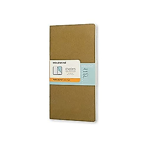 Moleskine Chapters Journal, Slim Large, Ruled, Tawny Olive, Soft Cover (4.5 x 8.25)