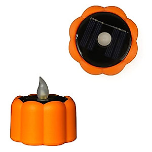 Yardwe 4 pcs Small Pumpkin Pumpkin Tea Light Pumpkin Candle lamp Portable Pumpkin Lantern Tea Lights LED