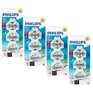 Philips 415802 Landscape and Indoor Flood 50-Watt MR16 12-Volt Light Bulb, 4-Packs