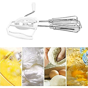 Stainless Steel Handheld Manual Egg Blender Mixer Beater Home Kitchen Practical Cooking Tool