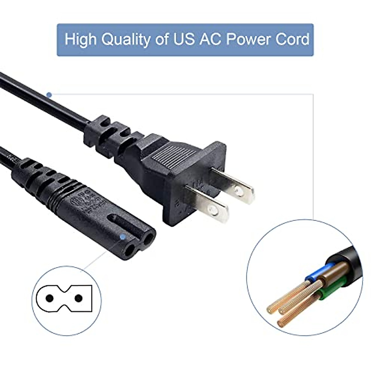 AC-L100 AC Power Supply Adapter Charger Compatible with Sony Handycam CCD-TRV108 TRV118 TRV128 TRV77 88 DCR-TRV103 TRV130 Cameras, for AC-L10A L10B L10C AC-L15A L15B AC-L100A L100B L100C Camcorders.