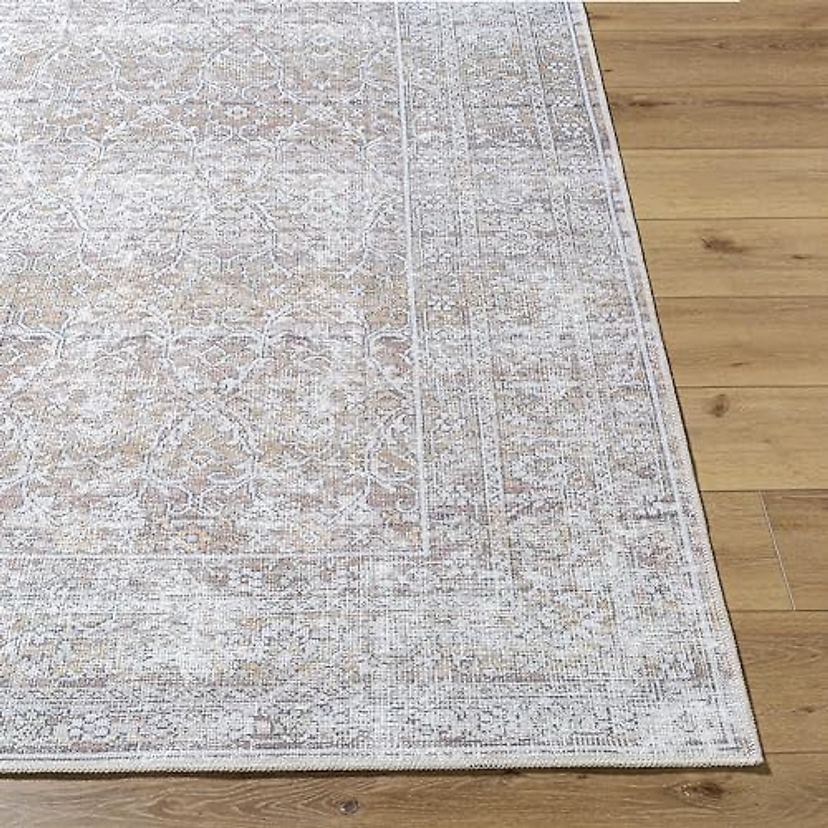 Livabliss x Our PNW Home Rainier Updated Traditional Washable Area Rug, 7'10" x 10'2", Taupe