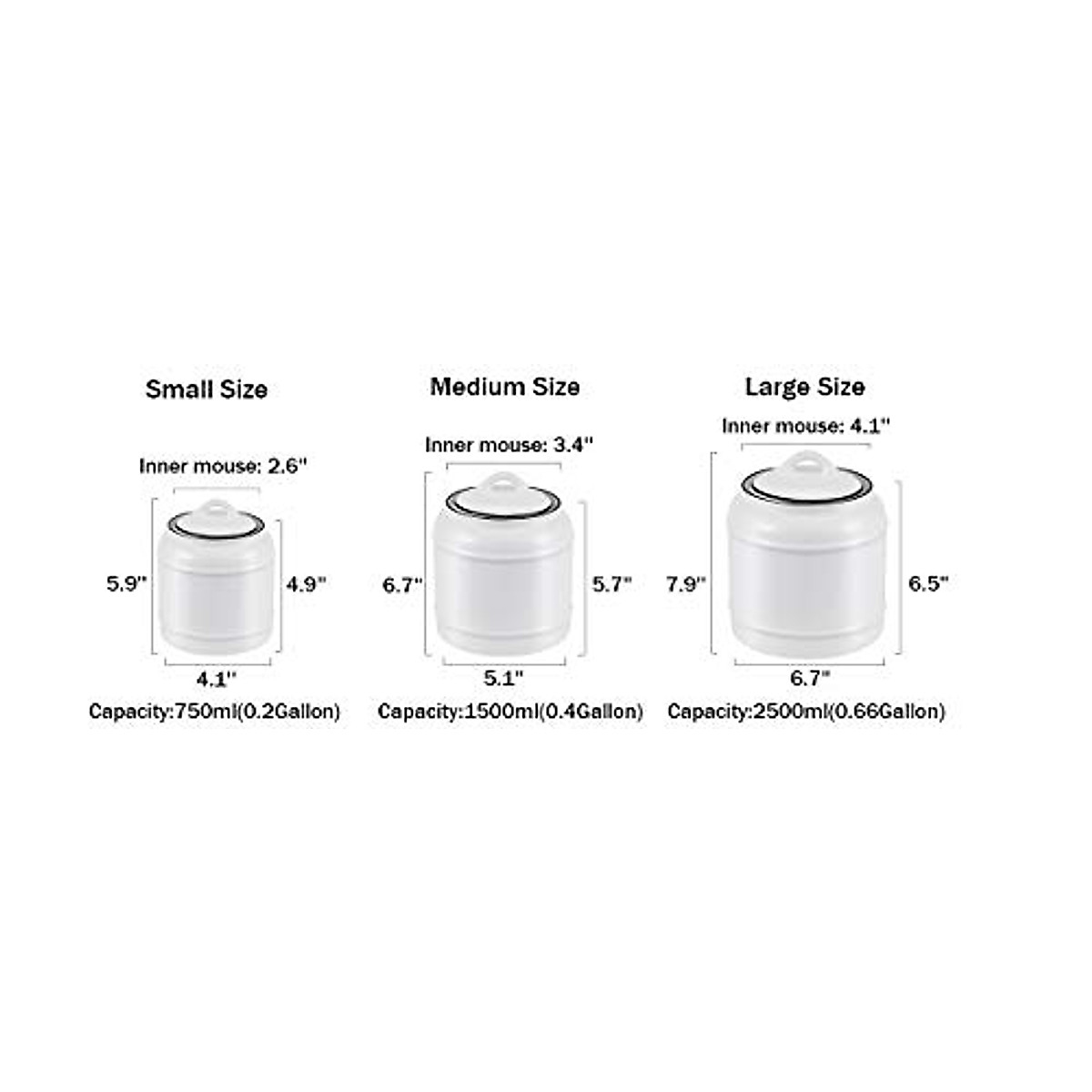 Toichi ceramic canisters | 51 FL.OZ Ceramic Food Storage Jar|White cookie jar|Ceramic canisters with lids|Coffee Canister|Ceramic jar with lid