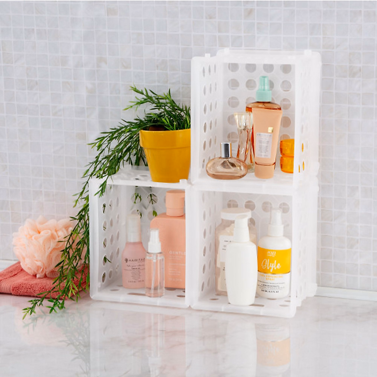 Sterilite 16958612 Mini Crate, Clear, 12-Pack,Small