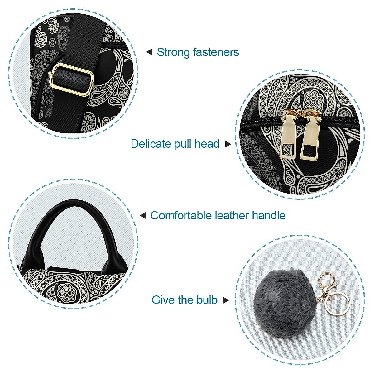 ALAZA Sugar Skull Paisely Flower Women Backpack Anti Theft Back Pack Shoulder Fashion Bag Purse