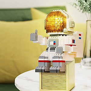 Finger Rock Astronaut Mini Building Blocks Micro Building Kits for Kids and Adults 12-15 Space Toys Gifts - Compatible with Nano(1008 Pieces)